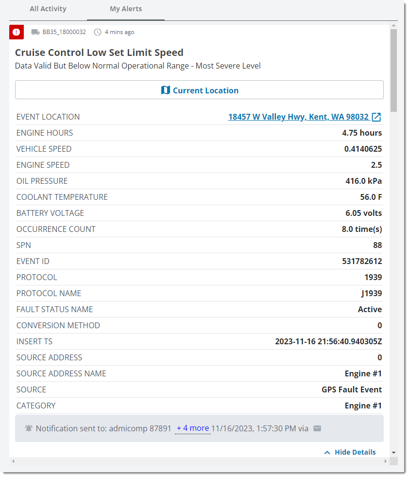 Alerts – Zonar Systems Support