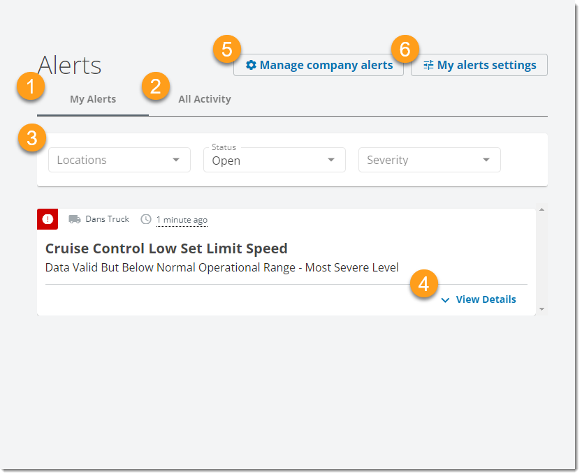 Alerts – Zonar Systems Support
