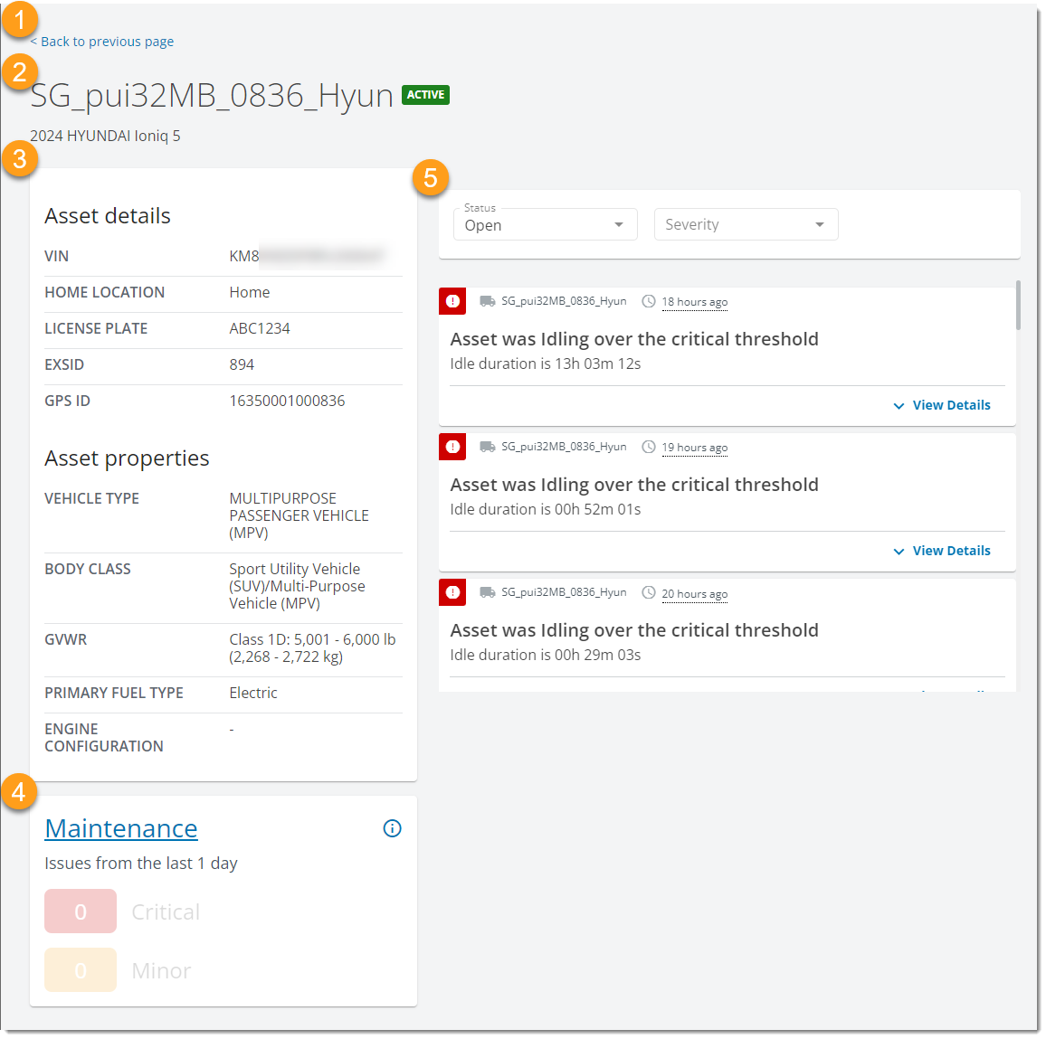Asset Profile – Zonar Systems Support