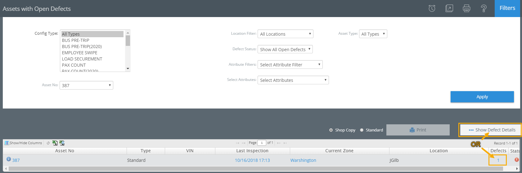 Open Defects – Zonar Systems Support