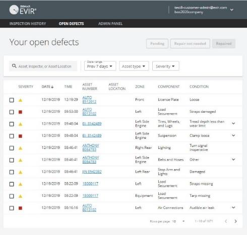 EVIR® Mobile Desktop App User Guide – Zonar Systems Support