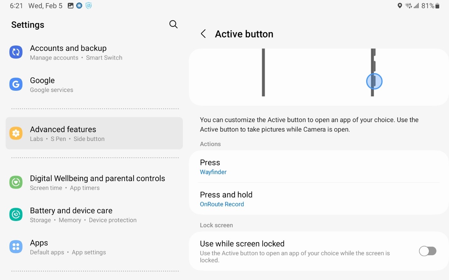 Assigning Wayfinder to the Active Button – Zonar Systems Support