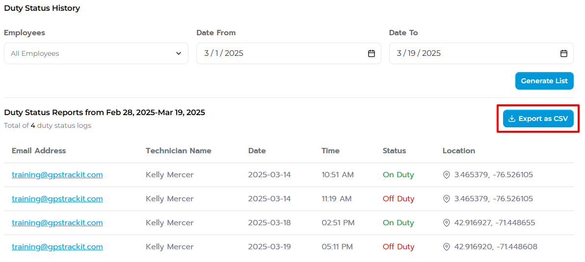 FieldSync: Duty Status – Zonar Systems Support
