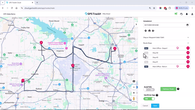 Routes – Zonar Systems Support