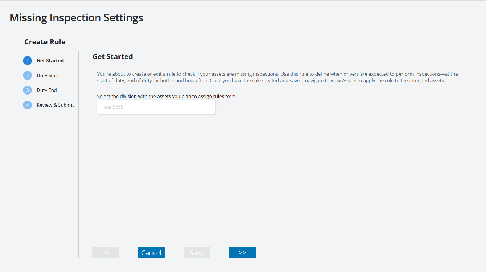 Missing Inspection Settings – Zonar Systems Support
