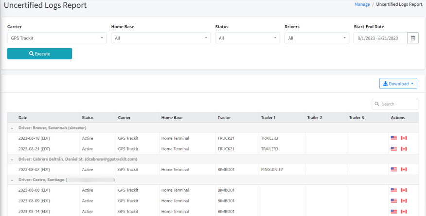 ELD Management: Reports – Zonar Systems Support